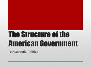 The structure of the american government | PPTX