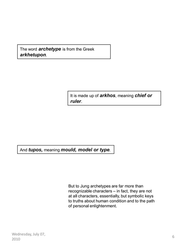 THE STRUCTURE OF THE ARCHETYPE | PDF