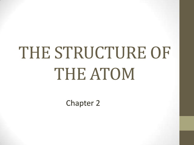 The structure of the atom | PPT