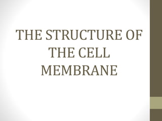 THE STRUCTURE OF THE CELL MEMBRANE.pptx