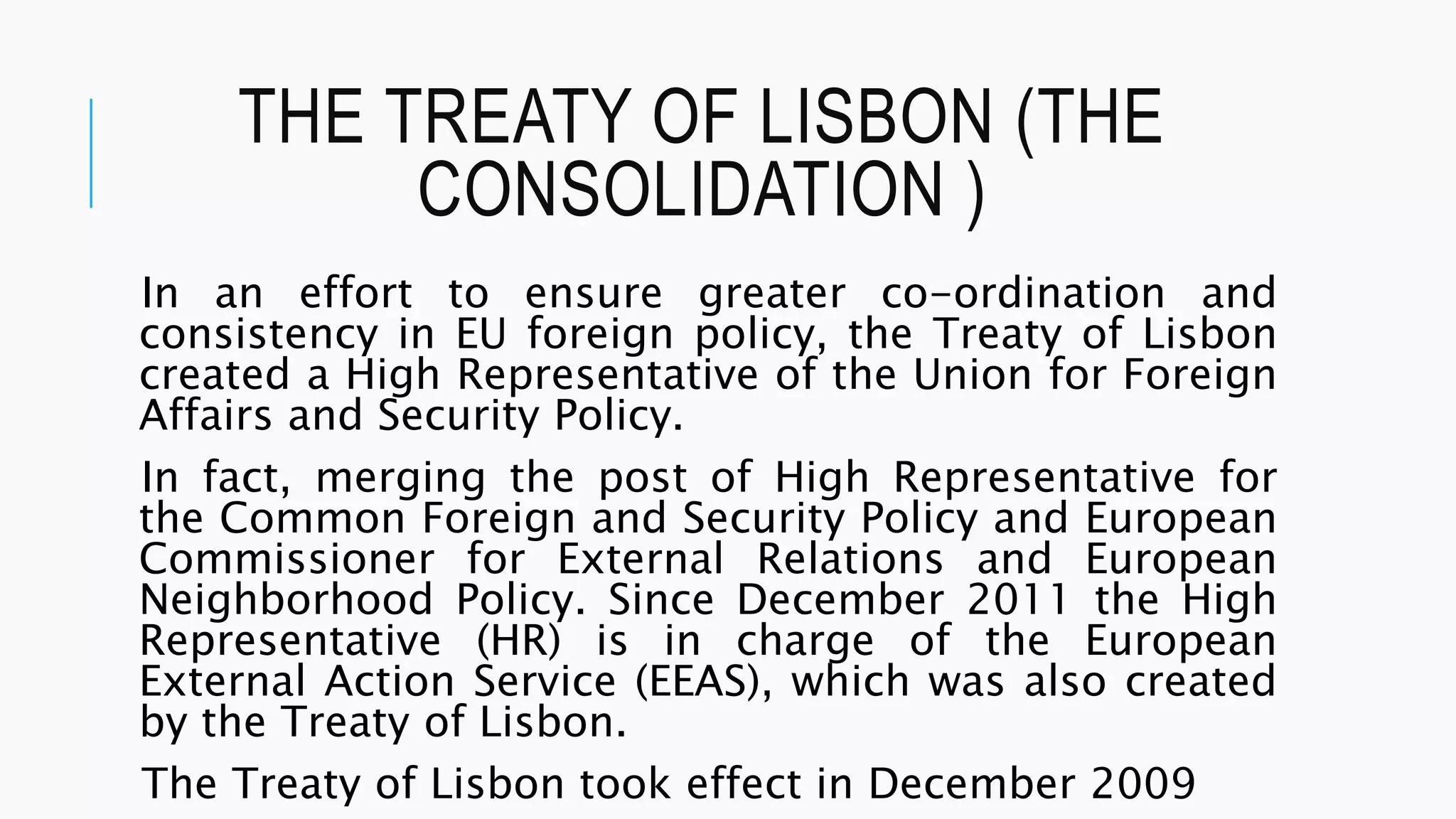 The structure of the Common Foreign and Security Policy External ...
