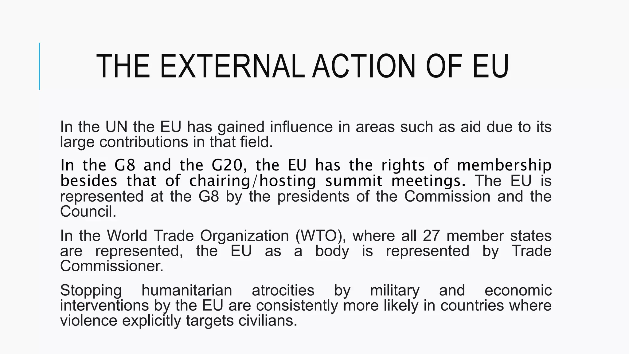The structure of the Common Foreign and Security Policy External ...