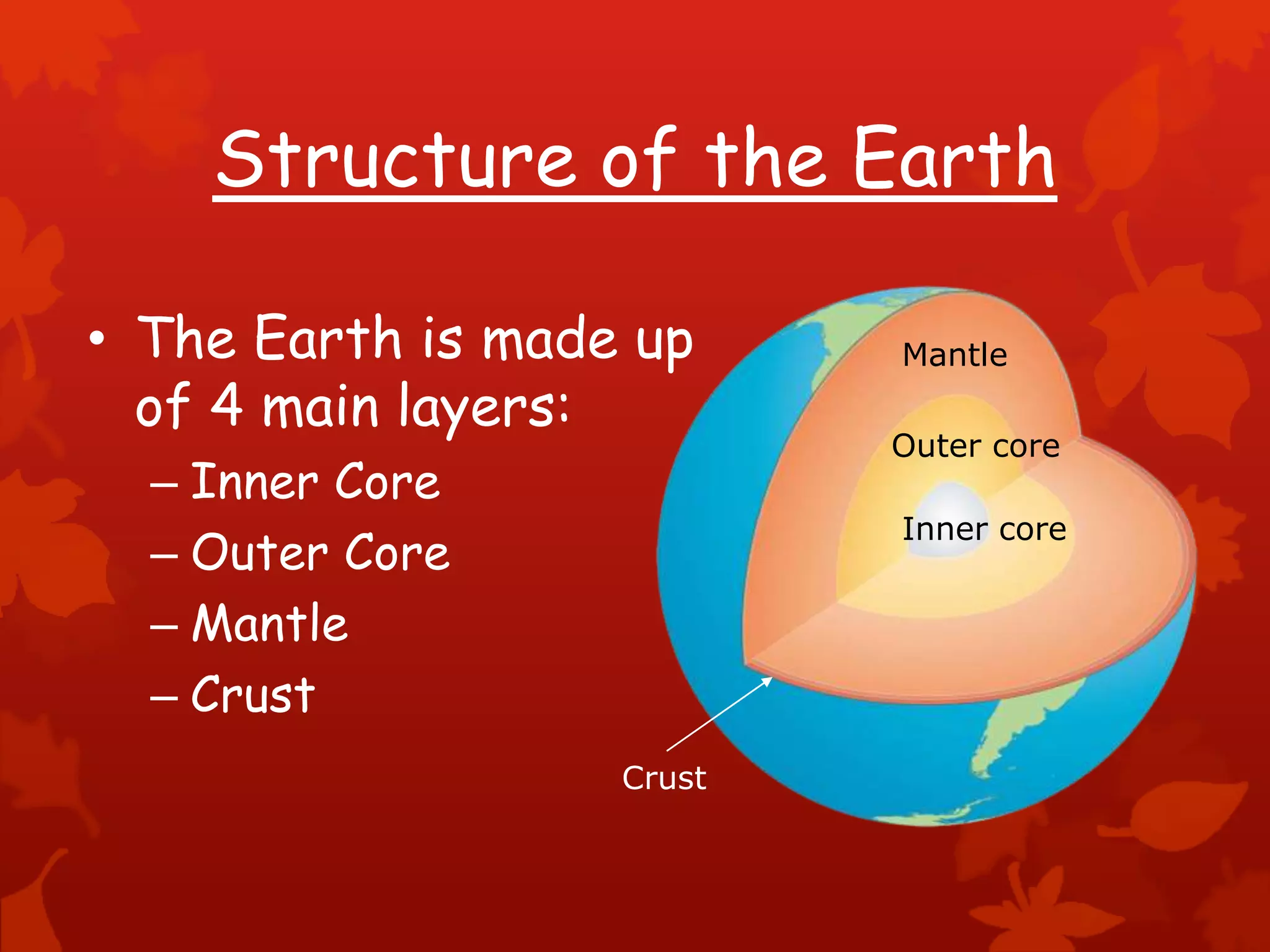The structure of the earth and plate tectonics | PPTX