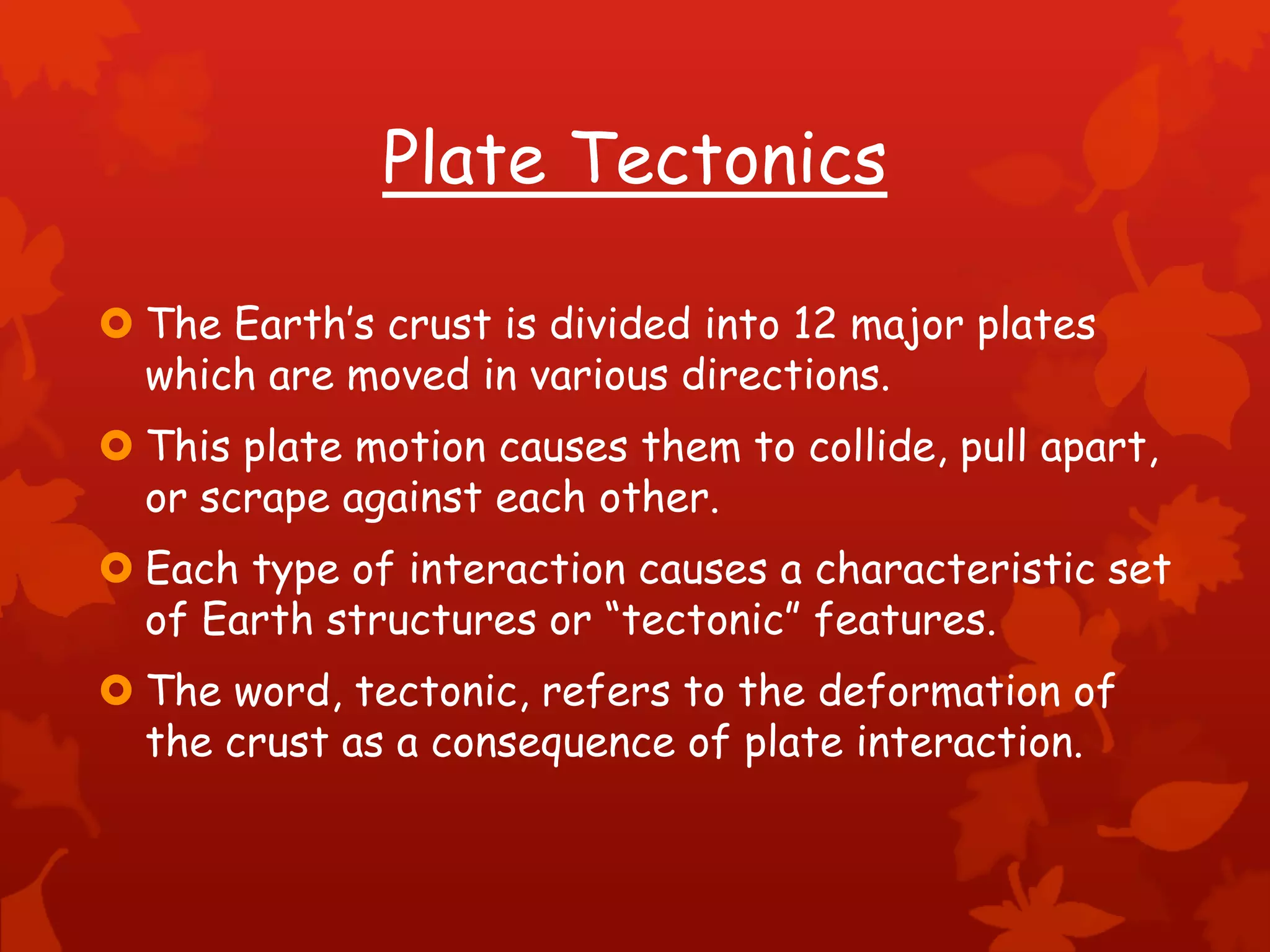 The structure of the earth and plate tectonics | PPTX