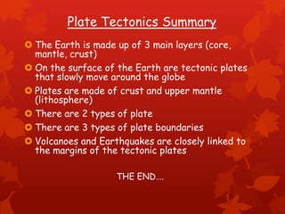 The structure of the earth and plate tectonics | PPTX