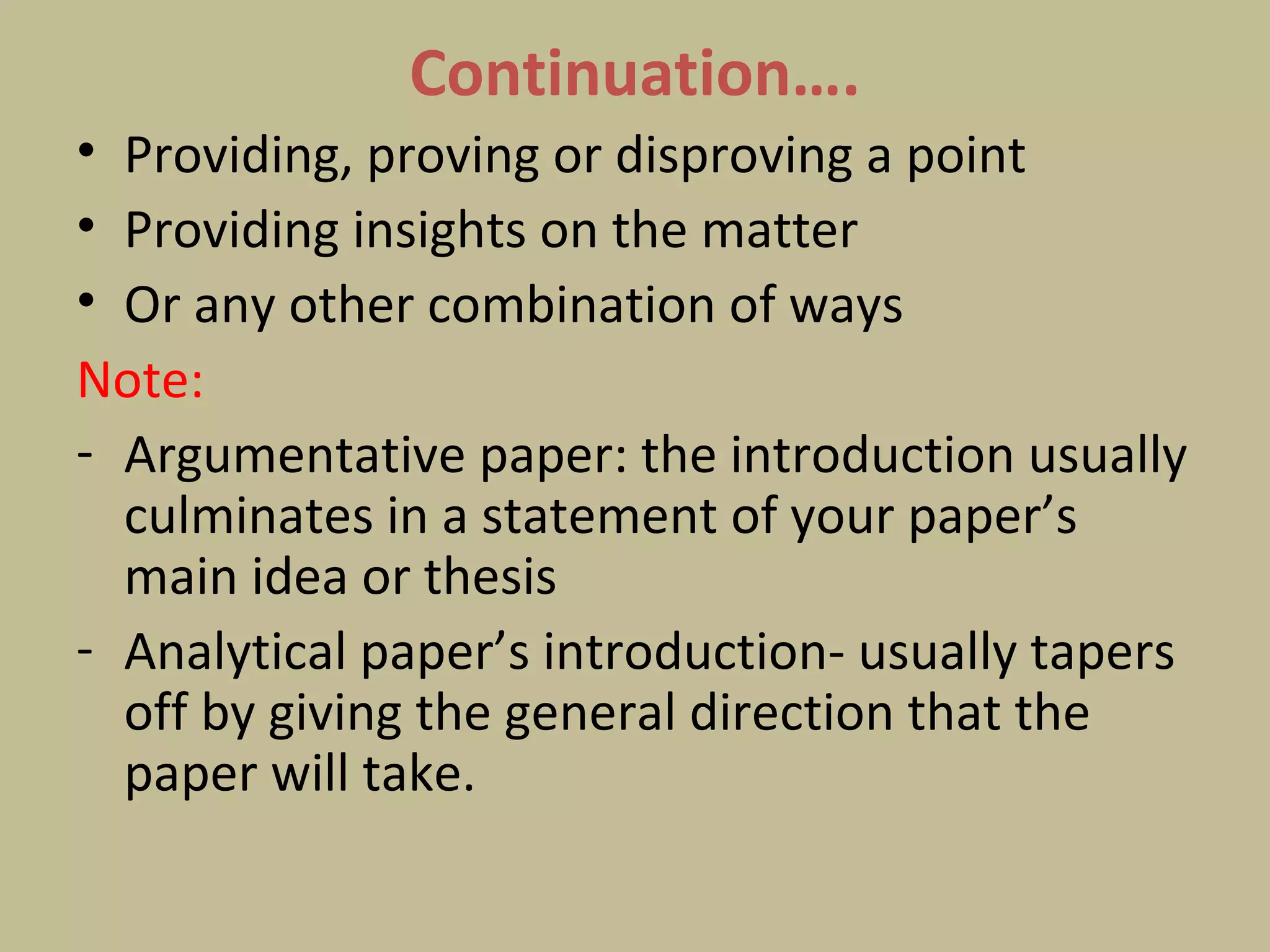 The structure of the research paper | PPT
