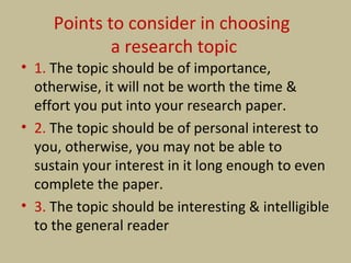 The structure of the research paper | PPT