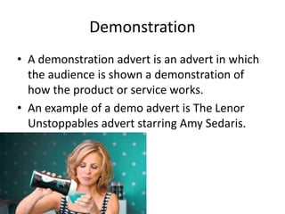 The structures and techniques of tv advertisements | PPTX