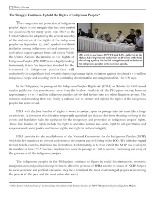 The struggle continues uphold thr rights of indigenous peoples | PDF