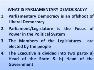 Parliamentary Democracy