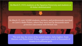 The struggle of independence in the arab world - The case of Egypt | PPTX