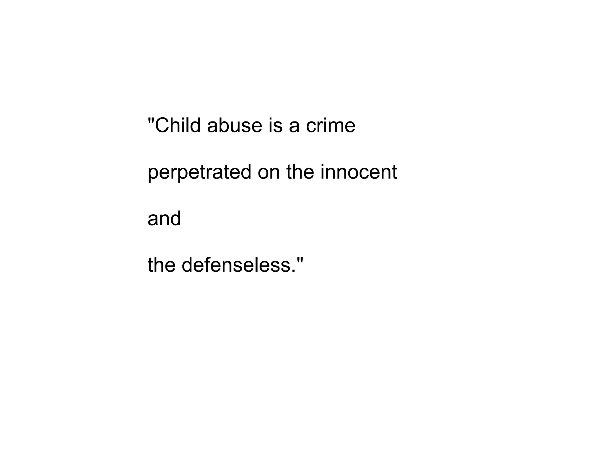 The Struggles Of Child Abuse | PPT