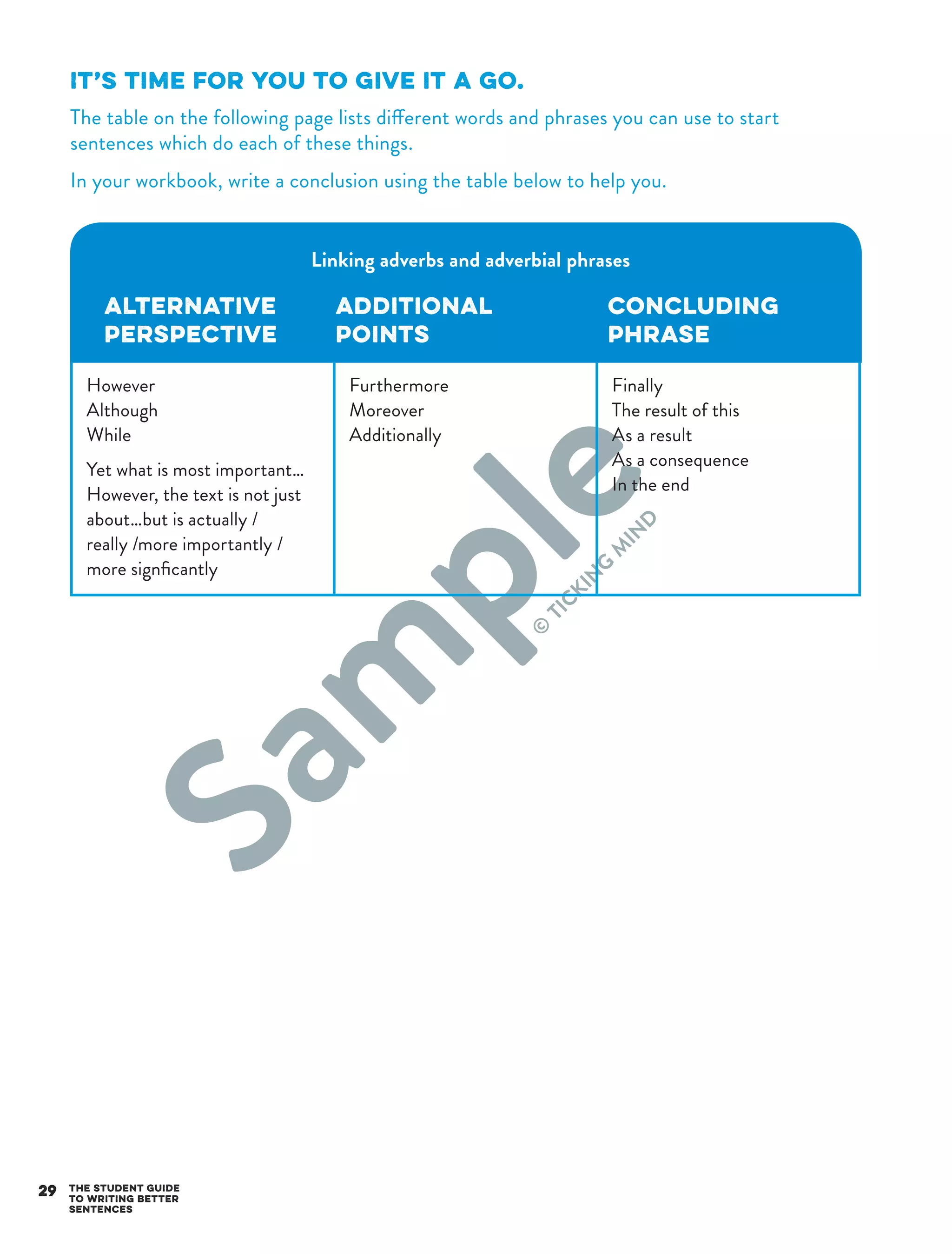 The student guide to writing better sentences in the english classroom ...