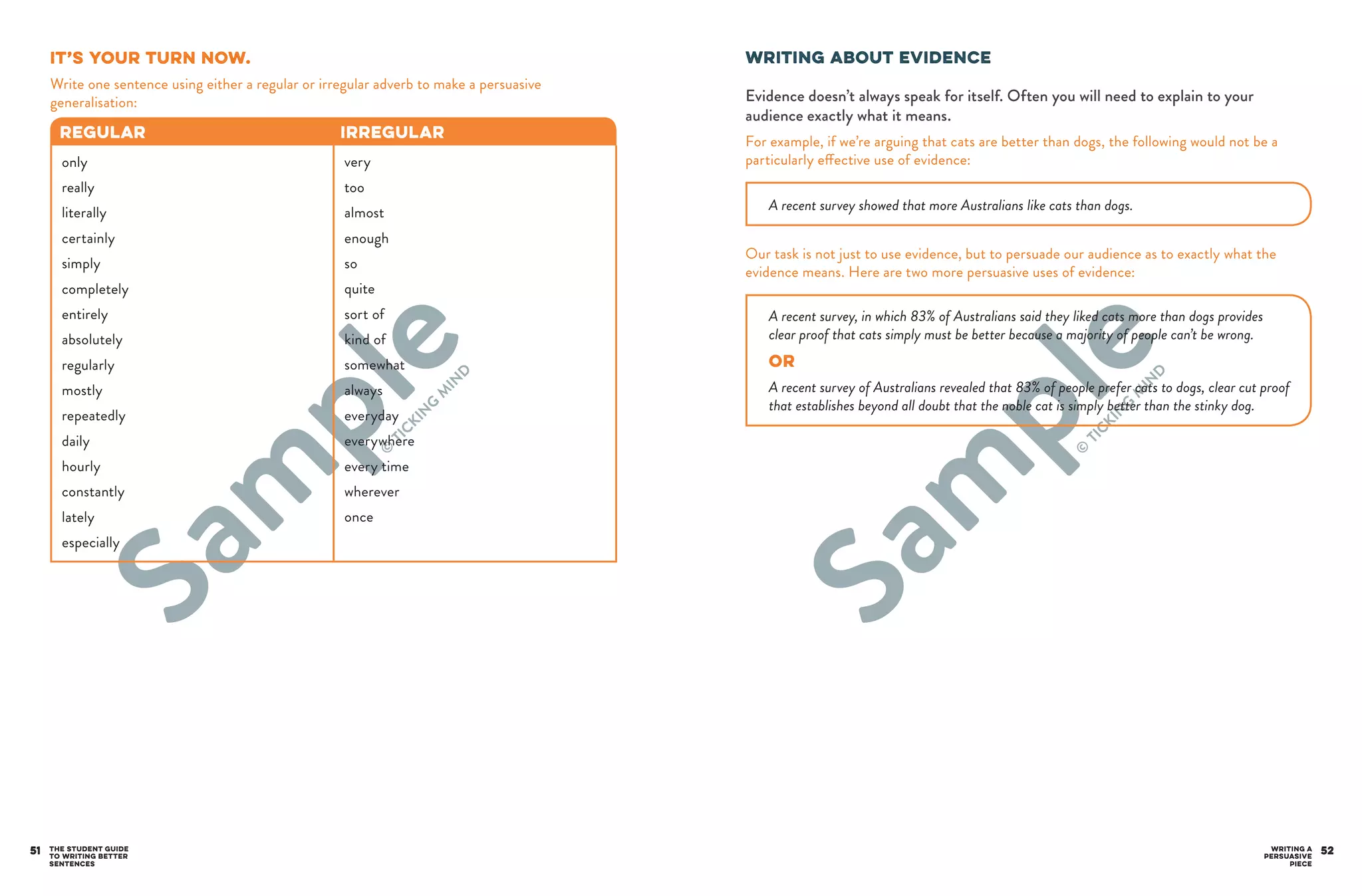 The student guide to writing better sentences in the english classroom ...