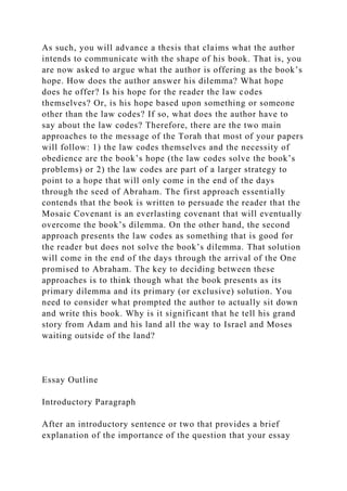 The student will craft a brief three page essay that summarizes an.docx