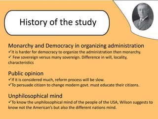 The study of administration | PPTX