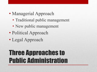 The study of administration | PPTX