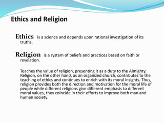 The study of ethics | PPTX