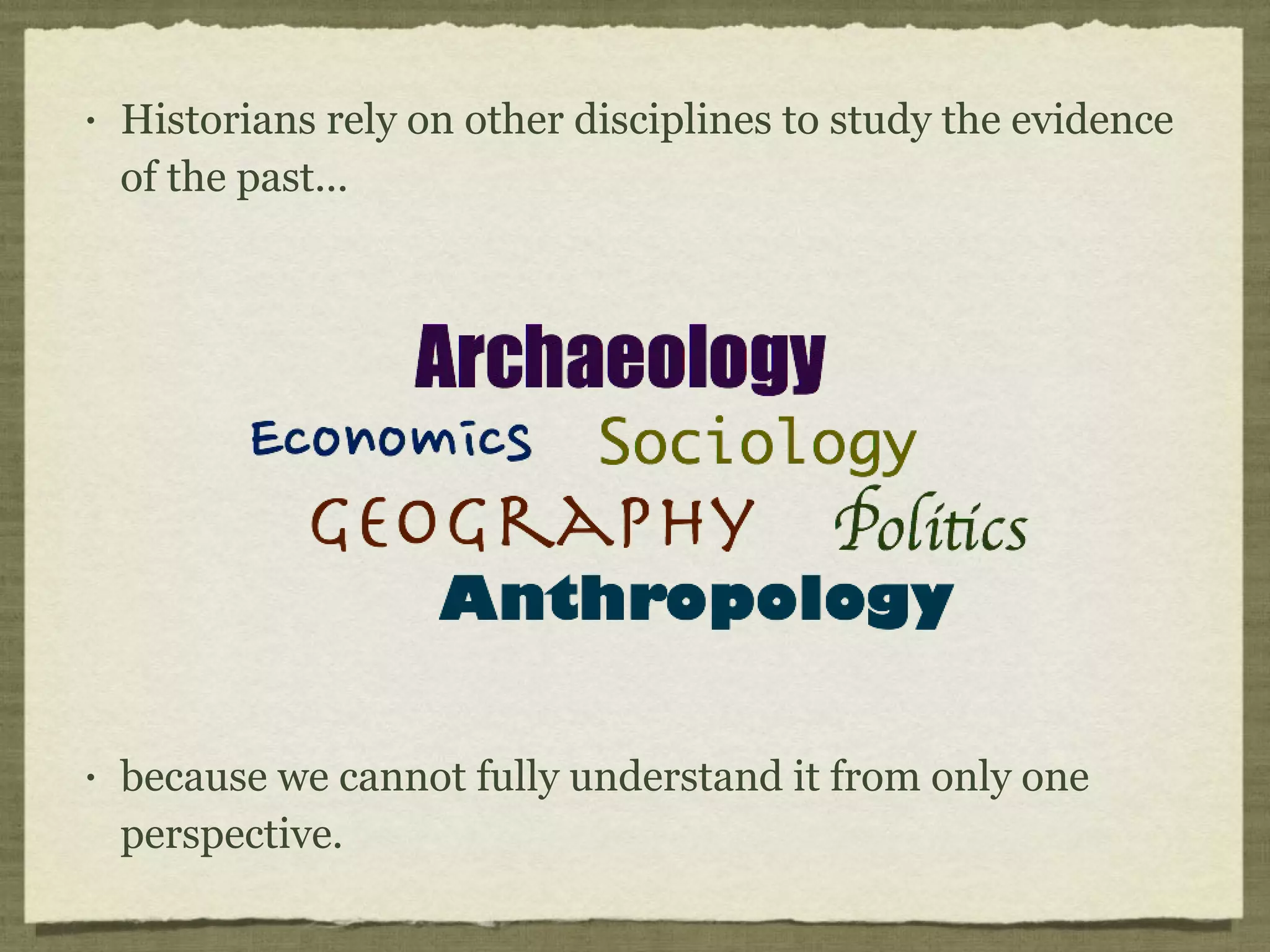 The Study of History | PPT