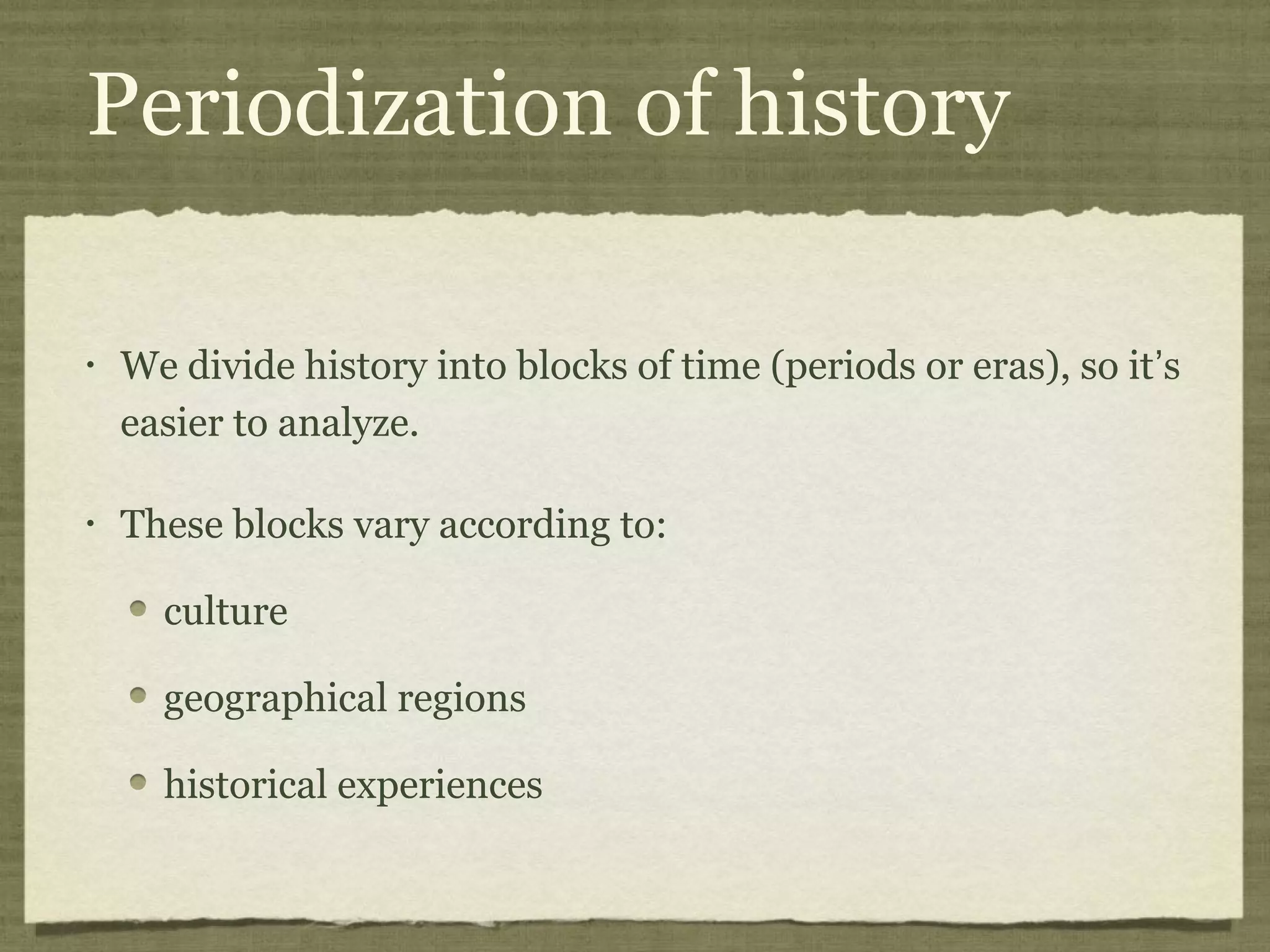 The Study of History | PPT