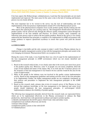 The study of scope and implementation of lean aspects | PDF