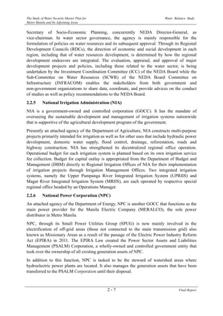 The Study of Water Security Master Plan for Metro Manila and Its ...