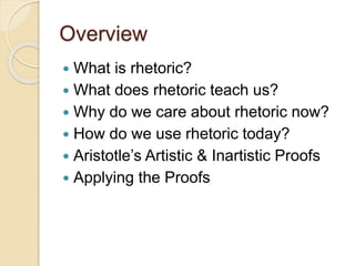 The study & practice of rhetoric | PPTX