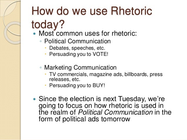 The study & practice of rhetoric