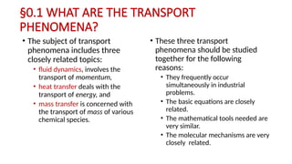 The Subjects of Transport Phenomena.pptx