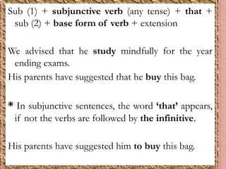 The Subjunctive Mood | PPTX