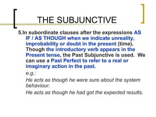 THE SUBJUNCTIVE and the way to understand easily and more fun | PPT