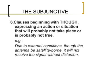 THE SUBJUNCTIVE and the way to understand easily and more fun | PPT