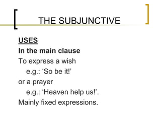 THE SUBJUNCTIVE and the way to understand easily and more fun | PPT