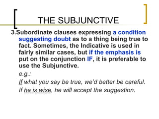 THE SUBJUNCTIVE and the way to understand easily and more fun | PPT