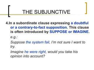 THE SUBJUNCTIVE and the way to understand easily and more fun | PPT