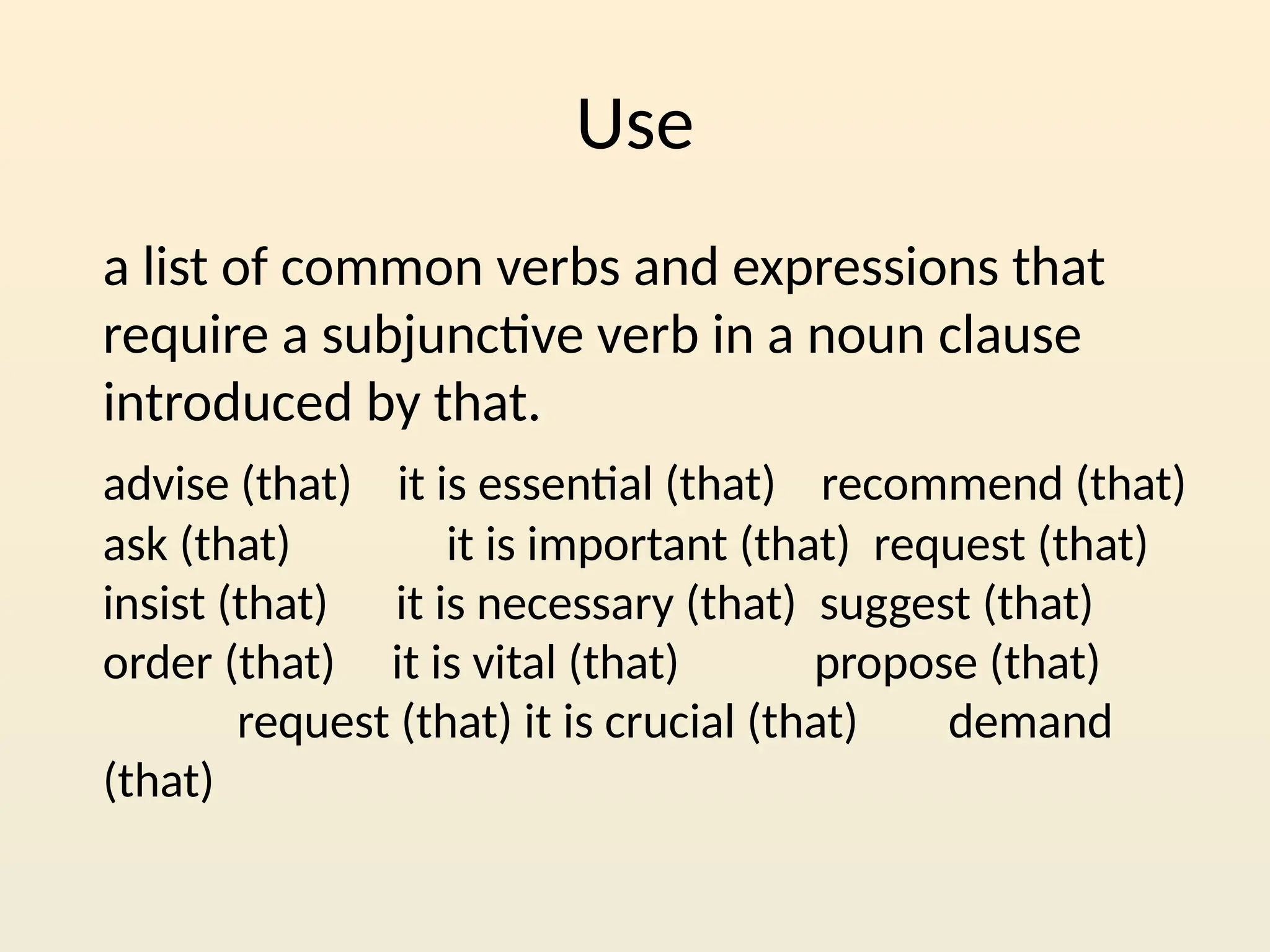 The subjunctive mood and the unreal past | PPTX