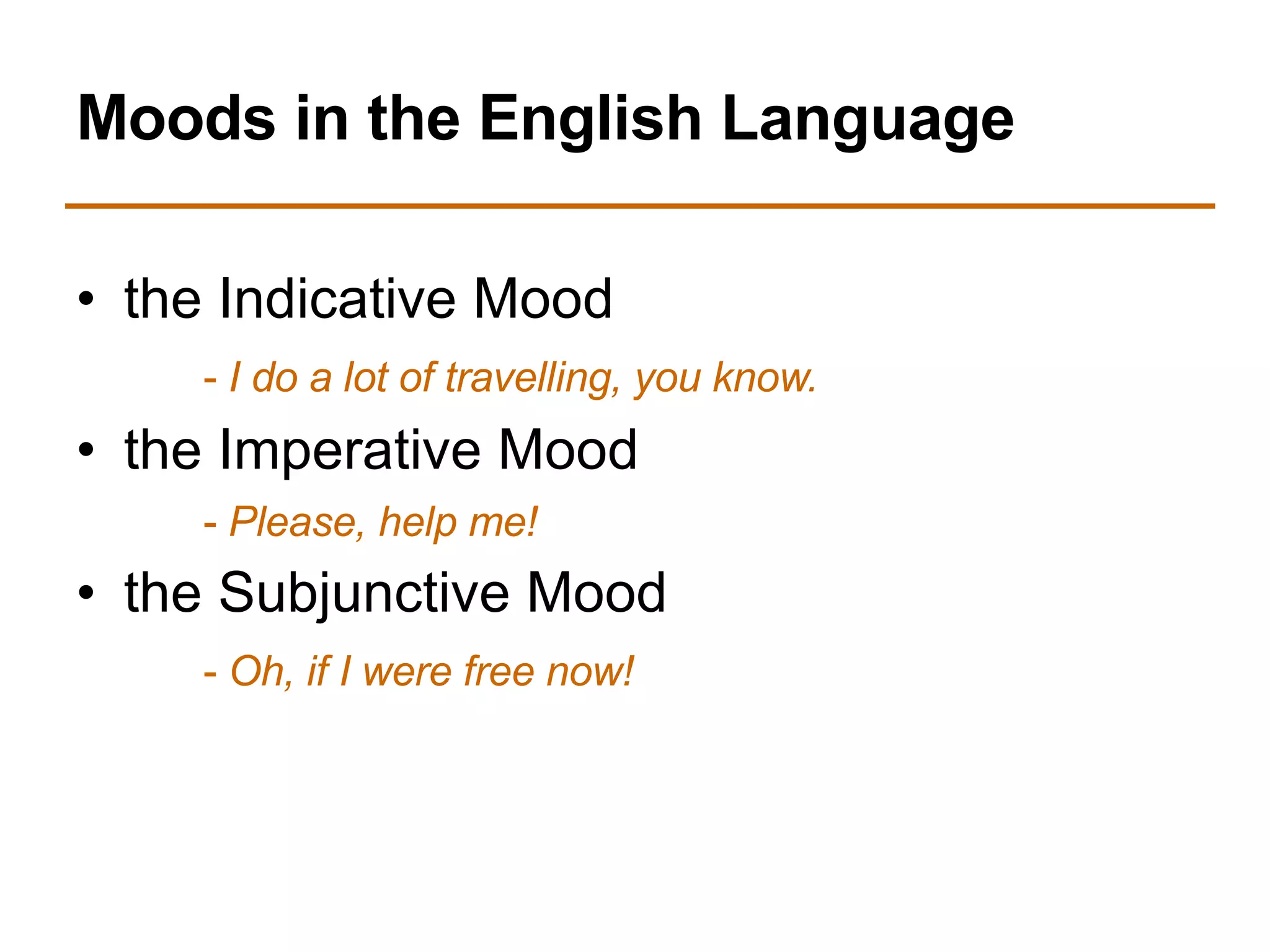 The Subjunctive Mood | PPT