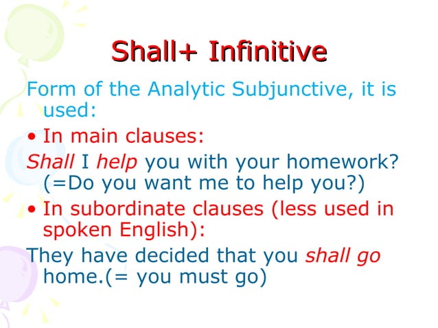 The subjunctive mood | PPT