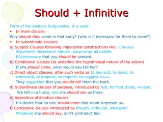 The subjunctive mood | PPT