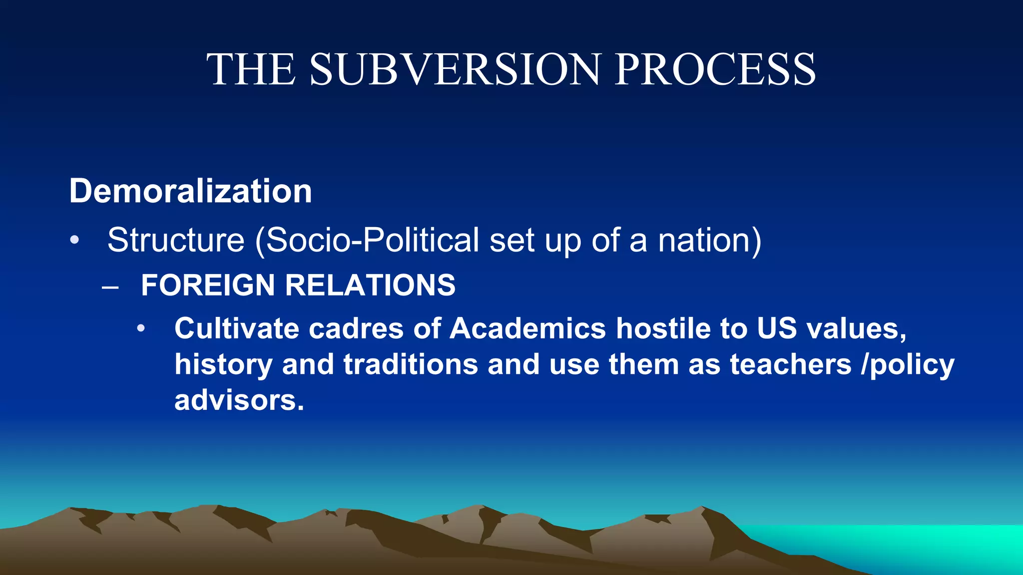 The subversion process | PPTX