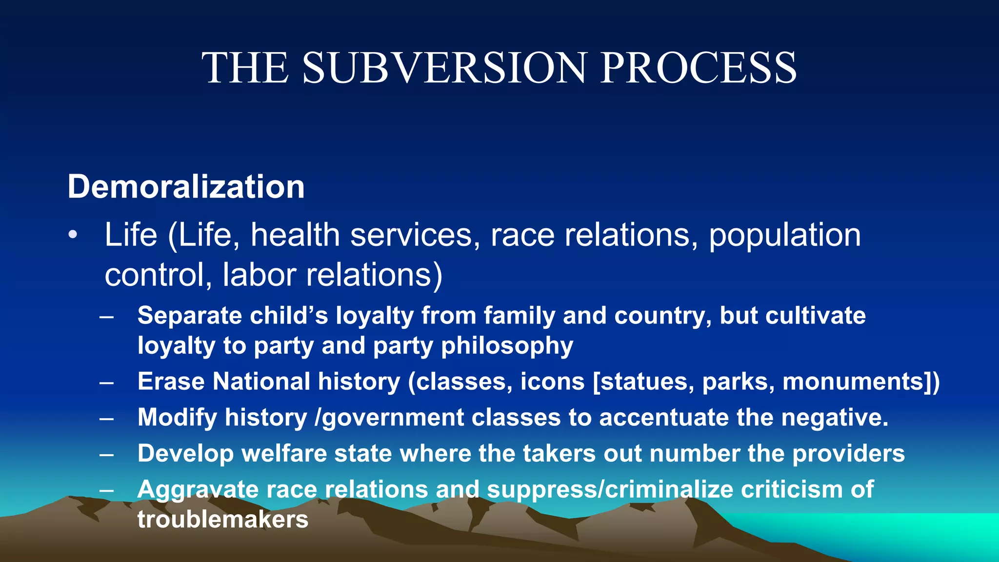 The subversion process | PPTX