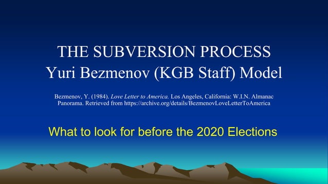 The subversion process | PPTX | Political Issues & policy | Politics