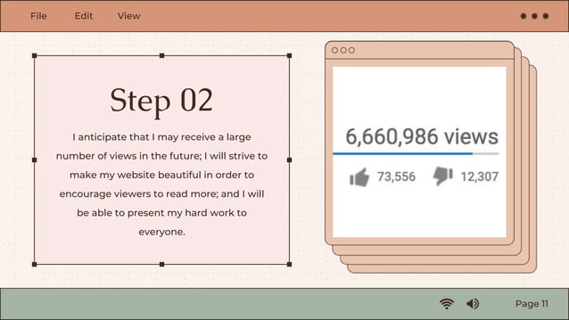 The success of my blog site | PPT