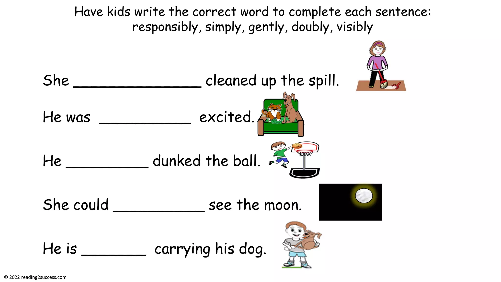 3 Rules of Adding Suffix ly to Words: 1- slow to slowly, 2- happy to ...