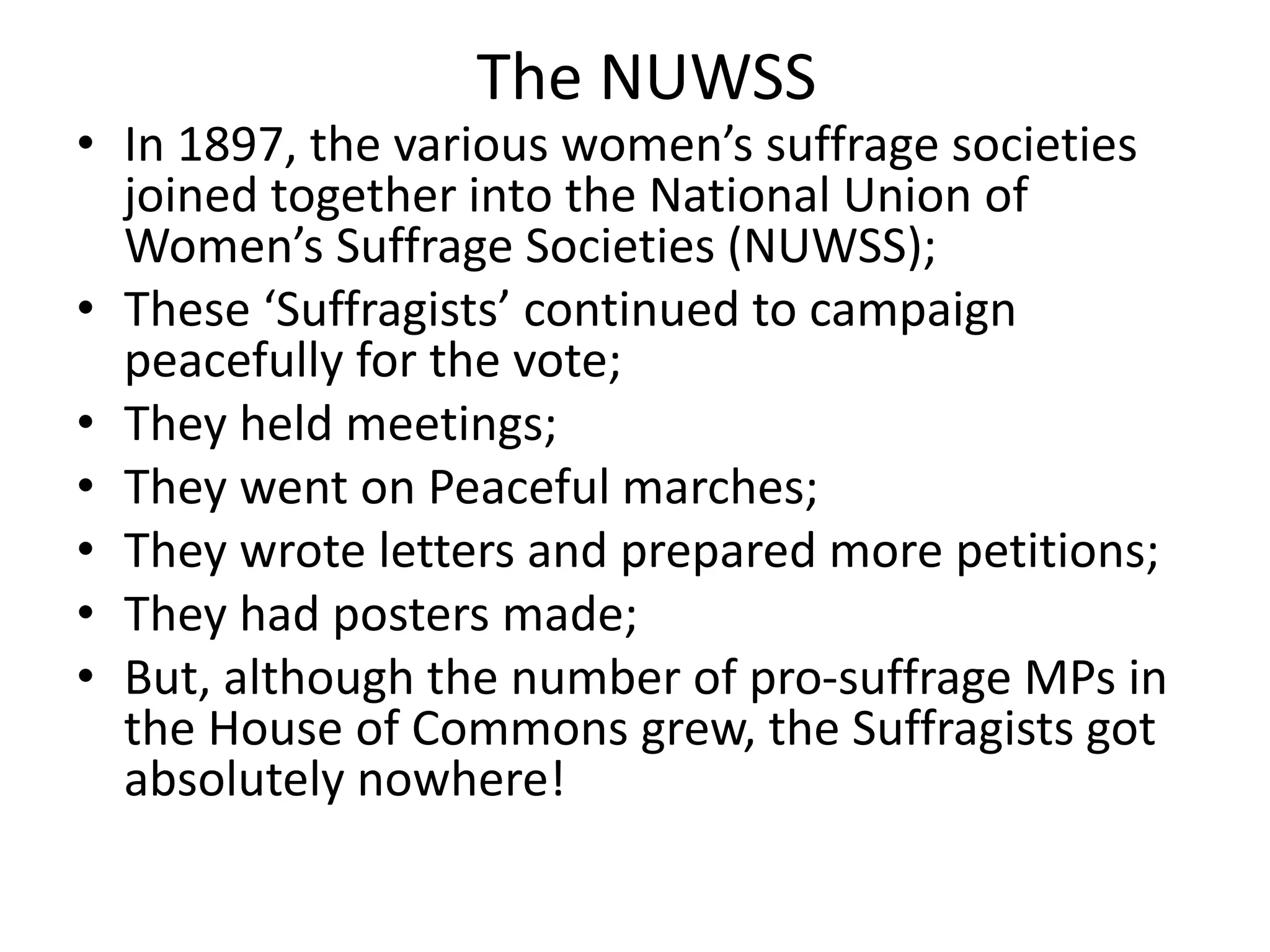 The suffragettes | PPT