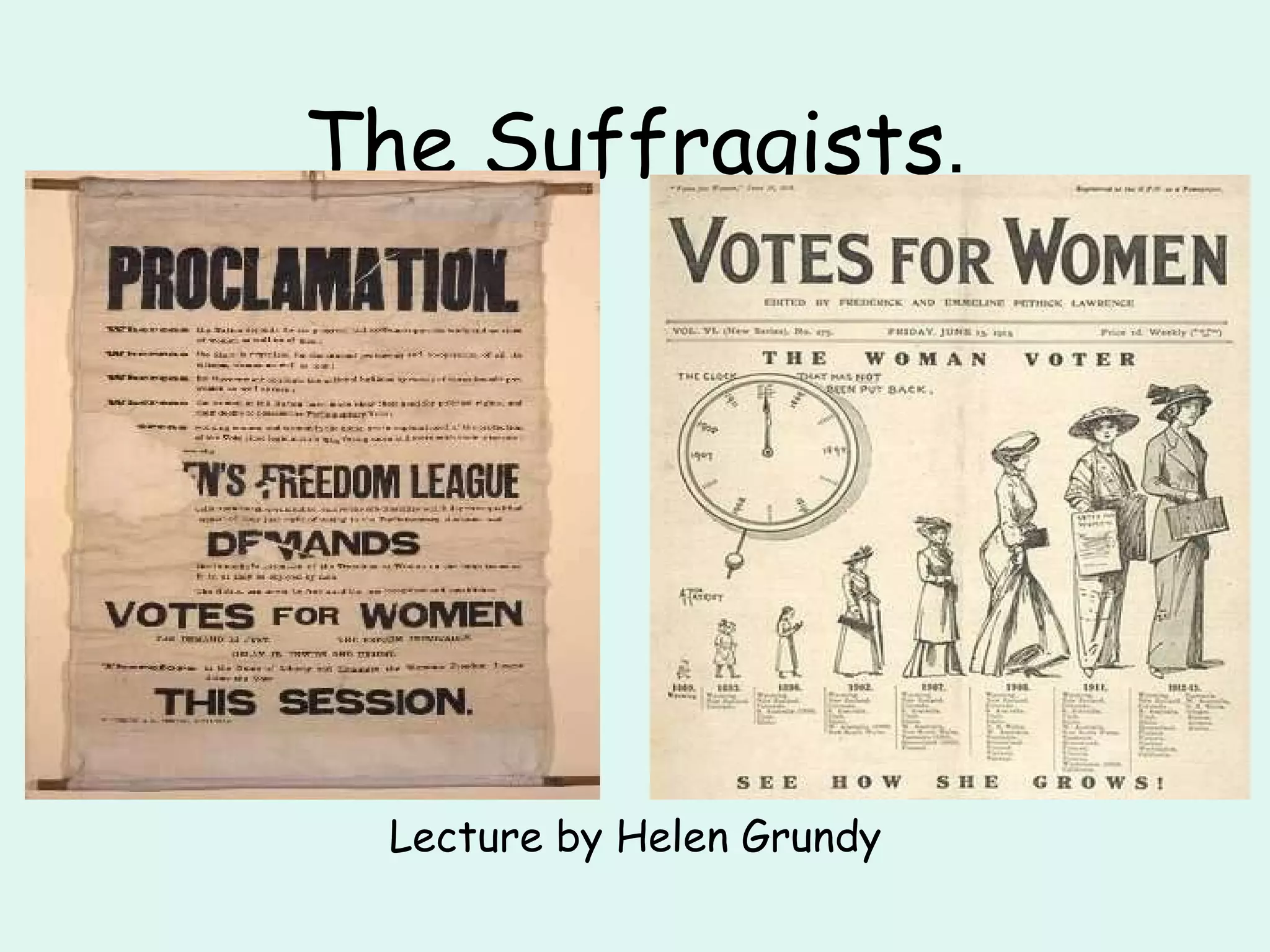The Suffragists | PPT | Civic affairs | Politics