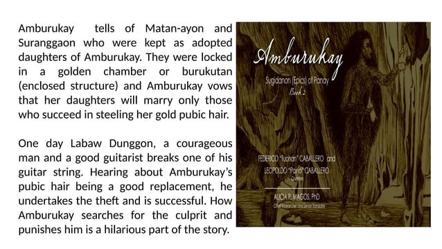 The Sugidanon of Panay - Epic- Chantings | PPTX | Cricket | Sports