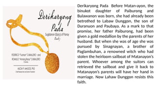 The Sugidanon of Panay - Epic- Chantings | PPTX | Cricket | Sports