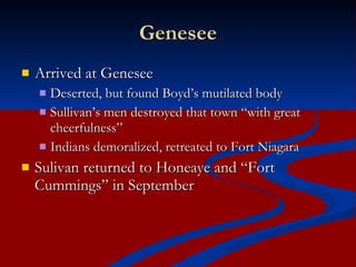 The Sullivan Campaign | PPT