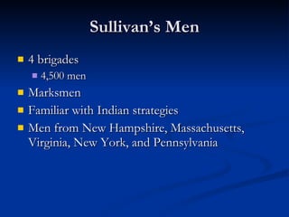 The Sullivan Campaign | PPT